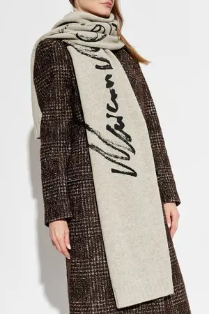 MAISON MARGIELA Wool Scarf With Logo
