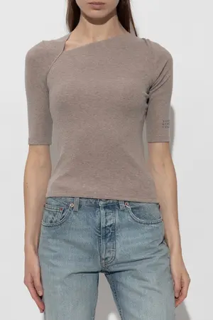 MAISON MARGIELA Fitted Top With Asymmetrical Neckline