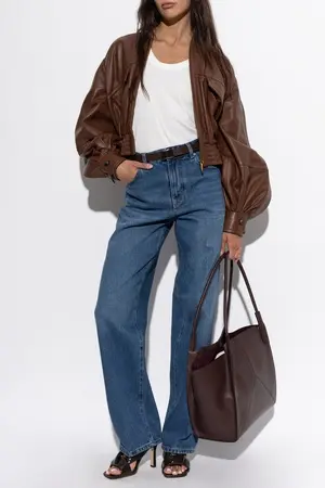 Victoria Beckham Straight Leg High Waisted Jeans