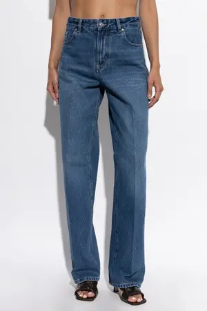 Victoria Beckham Straight Leg High Waisted Jeans