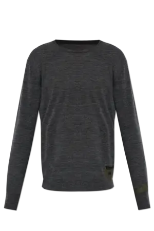 MAISON MARGIELA Wool Sweater With Crew Neck - Grey