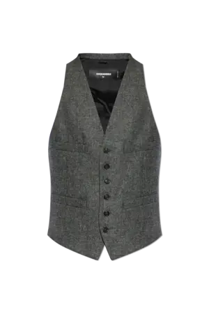 Dsquared2 Wool Vest - Grey