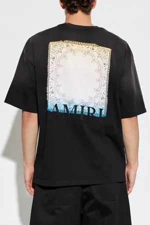 Amiri T-shirt With A Colorful Print On The Back