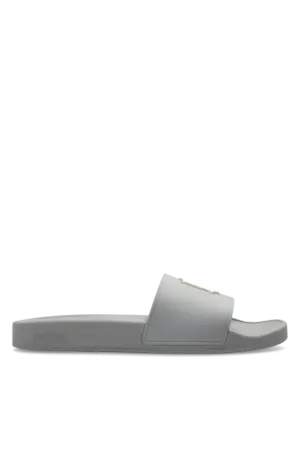 Amiri Rubber Flip-flops With Logo - Grey