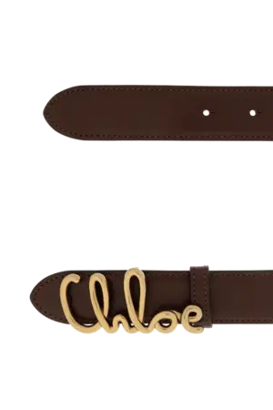 Chloé Leather Belt - Brown