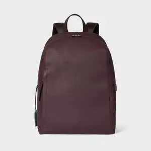 Paul Smith Burgundy Leather Backpack