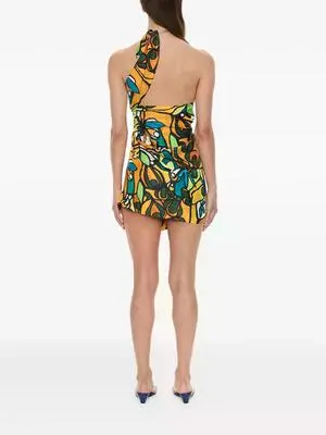 Christopher Esber Tropic Nouveau Printed Mini Dress