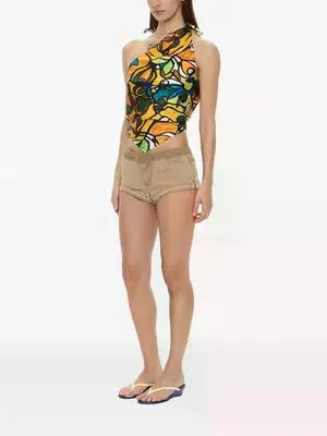 Christopher Esber Tropic Nouveau Scarf-tie Top