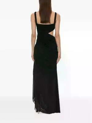 Christopher Esber Theia Squared Ruched Cutout Dress