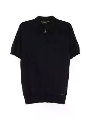 Brioni Zip-fastening Short-sleeve Polo Shirt