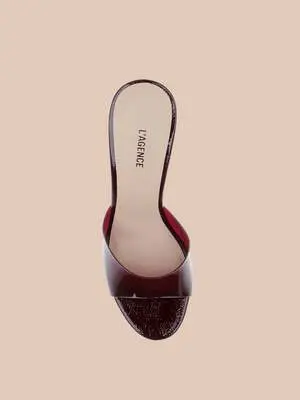 L'Agence Avery Sculpted Stiletto Mule - Wine