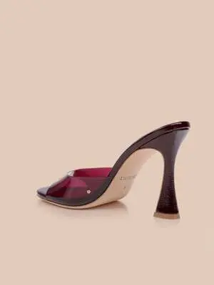 L'Agence Avery Sculpted Stiletto Mule - Wine