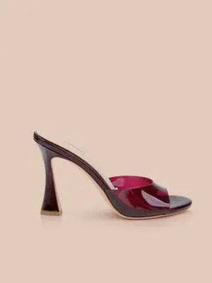 L'Agence Avery Sculpted Stiletto Mule - Wine