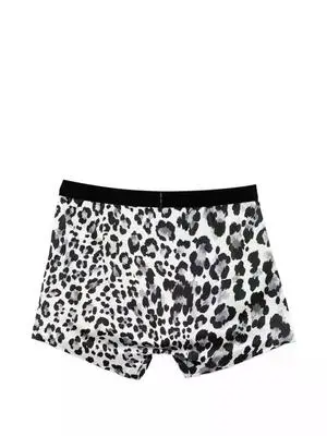TOM FORD Leopard-print Silk-blend Boxers