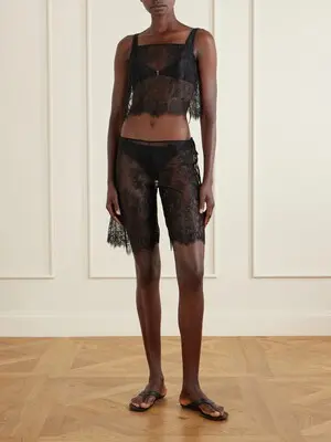 Kiki De Montparnasse Sabine Lace Bermuda Shorts