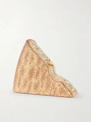 Judith Leiber Crystal Pizza Slice Clutch