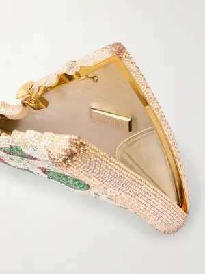 Judith Leiber Crystal Pizza Slice Clutch