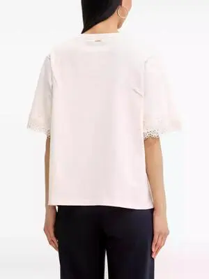 TWINSET Lace Trim T-shirt