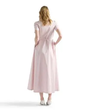 Prada Embroidered Poplin Shirt Dress