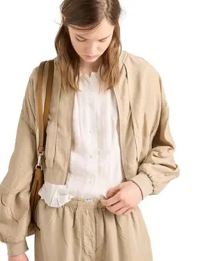 Prada Garment-dyed Washed Silk Shirt - Neutral