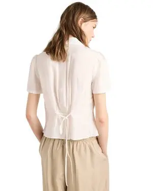 Prada Garment-dyed Washed Silk Shirt - Neutral