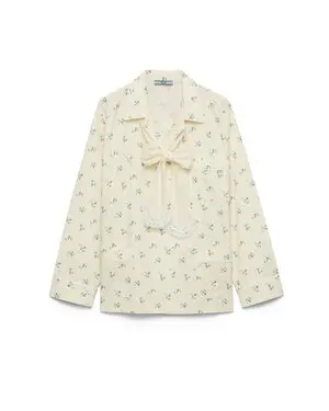 Prada Bouquet Print Old Canvas Shirt - Neutral