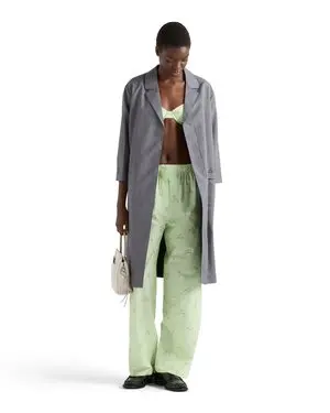 Prada Single-breasted Light Mohair Coat