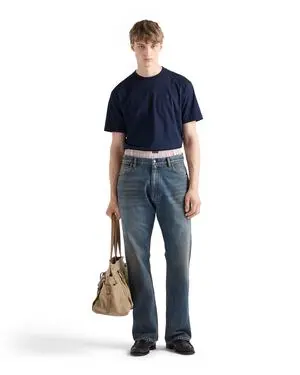 Prada Cotton T-shirt - Blue