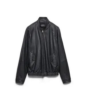 Prada Nappa Leather Jacket - Black