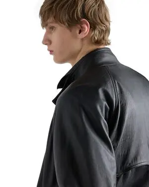 Prada Nappa Leather Bomber Jacket