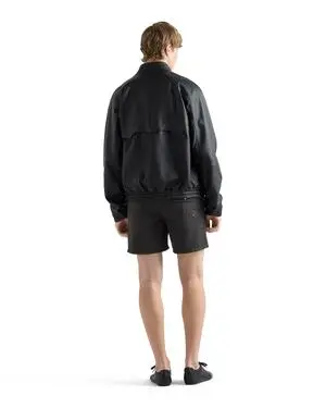Prada Nappa Leather Bomber Jacket