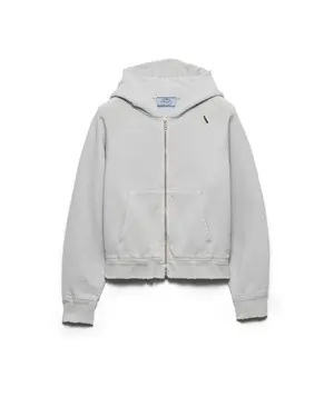 Prada Cotton Hoodie Jacket - Grey