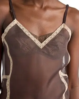 Prada Organza Intarsia Top