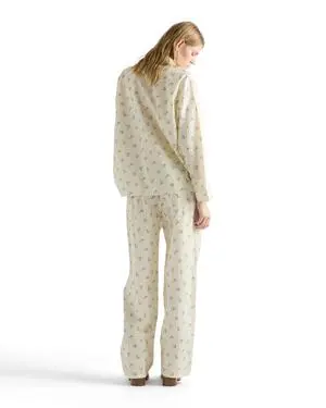 Prada Floral Print Old Canvas Pants