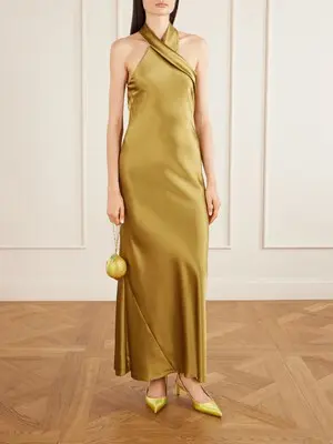 Judith Leiber Citron Crystal-embellished Clutch