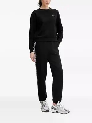 EA7 Logo Tape Tracksuit - Black