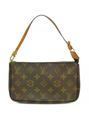 LOUIS VUITTON Monogram Pochette Accessoires Handbag - Brown