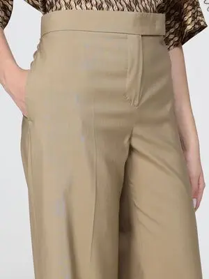 Max Mara Wide Leg Tailored Trousers - Camel