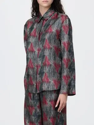 Max Mara Abstract Geometric Print Silk Shirt