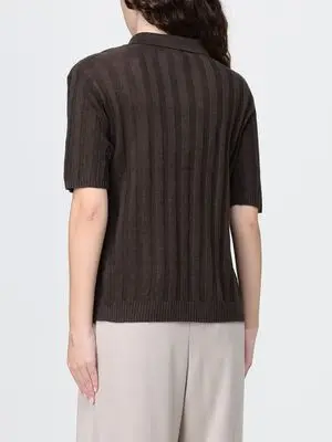 Max Mara Knit Polo Shirt - Dark