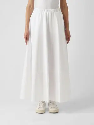 Max Mara Long Flared Skirt - White