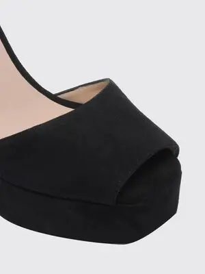 STUART WEITZMAN Heeled Platform Sandals - Black