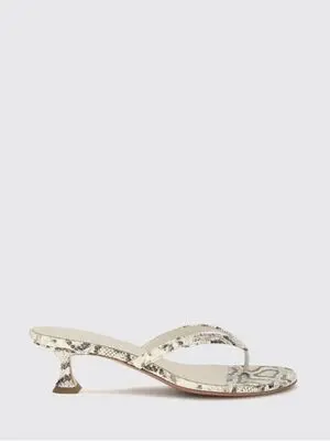 Amina Muaddi Heeled Sandal - Natural