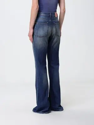 Acne Studios Flared Jeans With Graphic Print