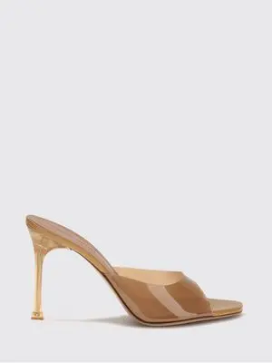 Amina Muaddi Heeled Sandal - Milk