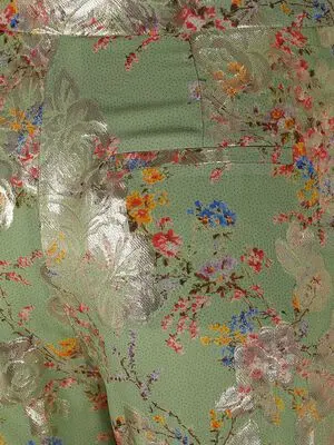 Valentino Garavani Silk Blend Floral Pattern Trousers