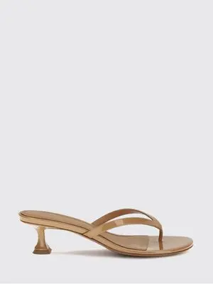Amina Muaddi Heeled Sandal - White