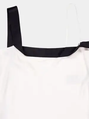 TOM FORD Asymmetrical Silk Evening Top - White