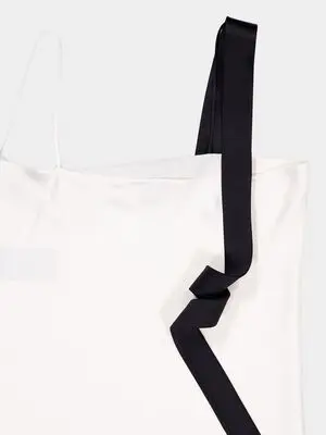 TOM FORD Asymmetrical Silk Evening Top - White