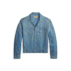 Ralph Lauren Horseshoe-print Denim Shirt Jacket